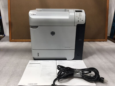 HP LaserJet 600 M601 Laser Printer CE989A w/ TONER, POWER CORD -TESTED ...
