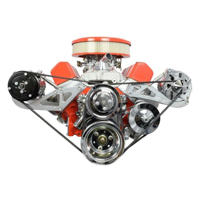 ICT Billet A/c Compressor Alternator and Power Steering Bracket Kit ...