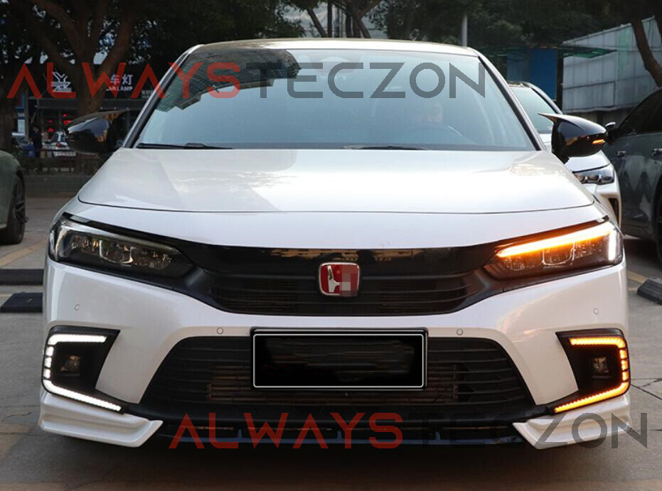 For Honda Civic 2022-2024 LED DRL Daytime Running Light Bumper Fog Lamp ...