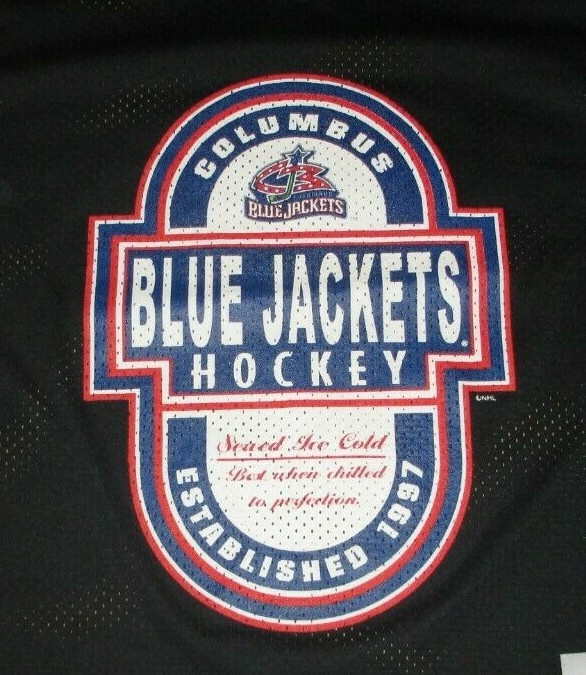 COLUMBUS BLUE JACKETS "Served Ice Cold Best when Chilled to Perfection ...