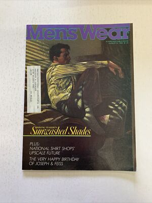 Vintage Men’s Wear Magazine August 1982 Vintage Fashion Magazine | eBay