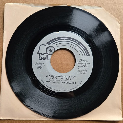 DAWN & TONY ORLANDO Say Has Anybody Seen My Sweet Gypsy Rose 45 7 ...
