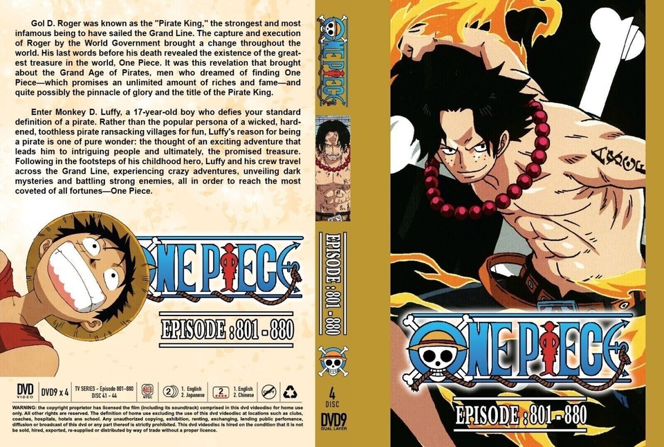 One Piece Episodes 1-1040 5 Box Set Complete Collection Anime DVD ...