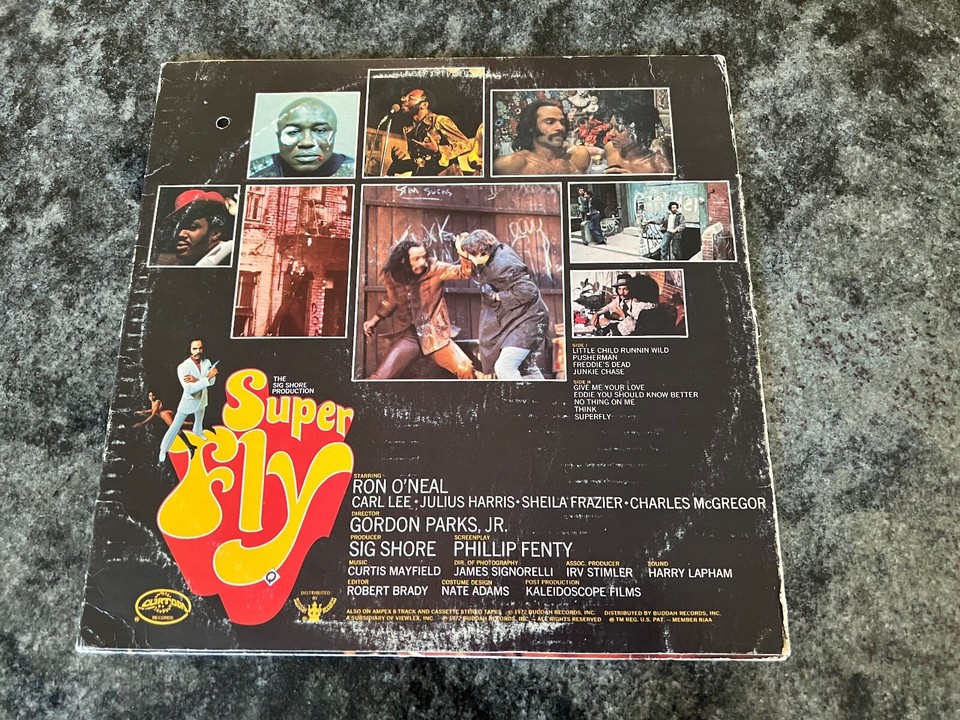 SUPER FLY 1972 ORIGINAL SOUNDTRACK VINYL LP CURTIS MAYFIELD CRS-8014 ...