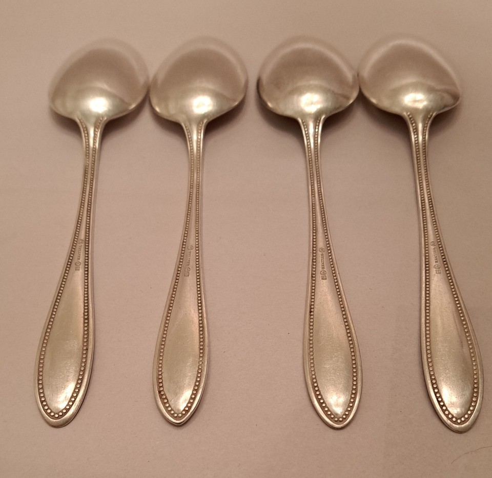 4 - Vintage WELLNER Silverplate Serving/Tablespoons 90/45 Germany | eBay