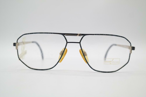 Vintage OWP Design 8414 349 Blue Gold Oval Glasses Frame Eyeglasses NOS ...