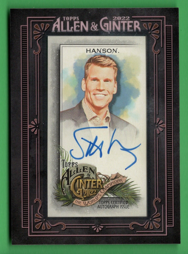 2022 TOPPS ALLEN & GINTER SCOTT HANSON FRAMED MINI-AUTO *RARE* *SP ...