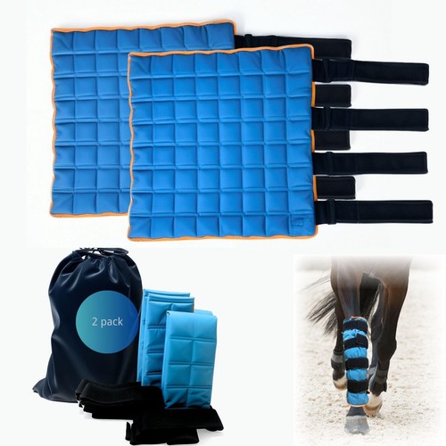 Reusable Gel Horse Ice Boots – 2 Pack Cold Therapy Gel Wraps with ...