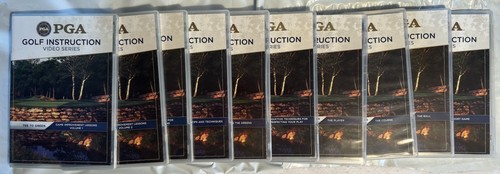 Lot of 10 DVDs PGA GOLF INSTRUCTION Video Series | eBay