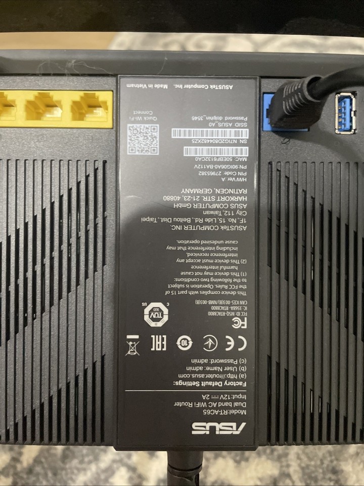 ASUS - RT-AC65 - AC1750 Wireless Dual Band Gigabit Wi-Fi Router | eBay