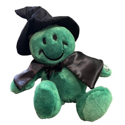 Dan Dee Tickle Tickle Wiggle Wiggle Plush Purple Witch Halloween Smiley ...