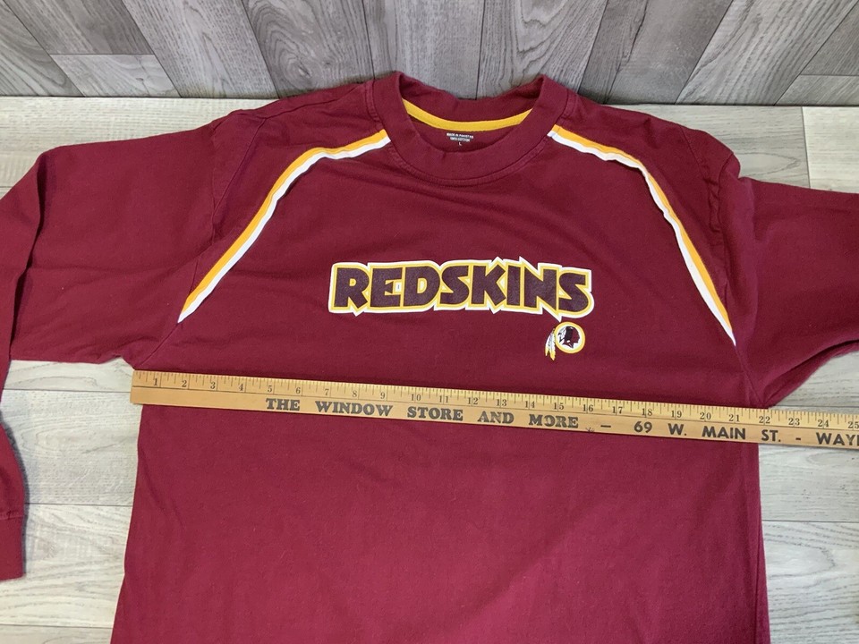 Washington Redskins NFL Retro Large Mens Logo Long Sleeve Shirt | eBay