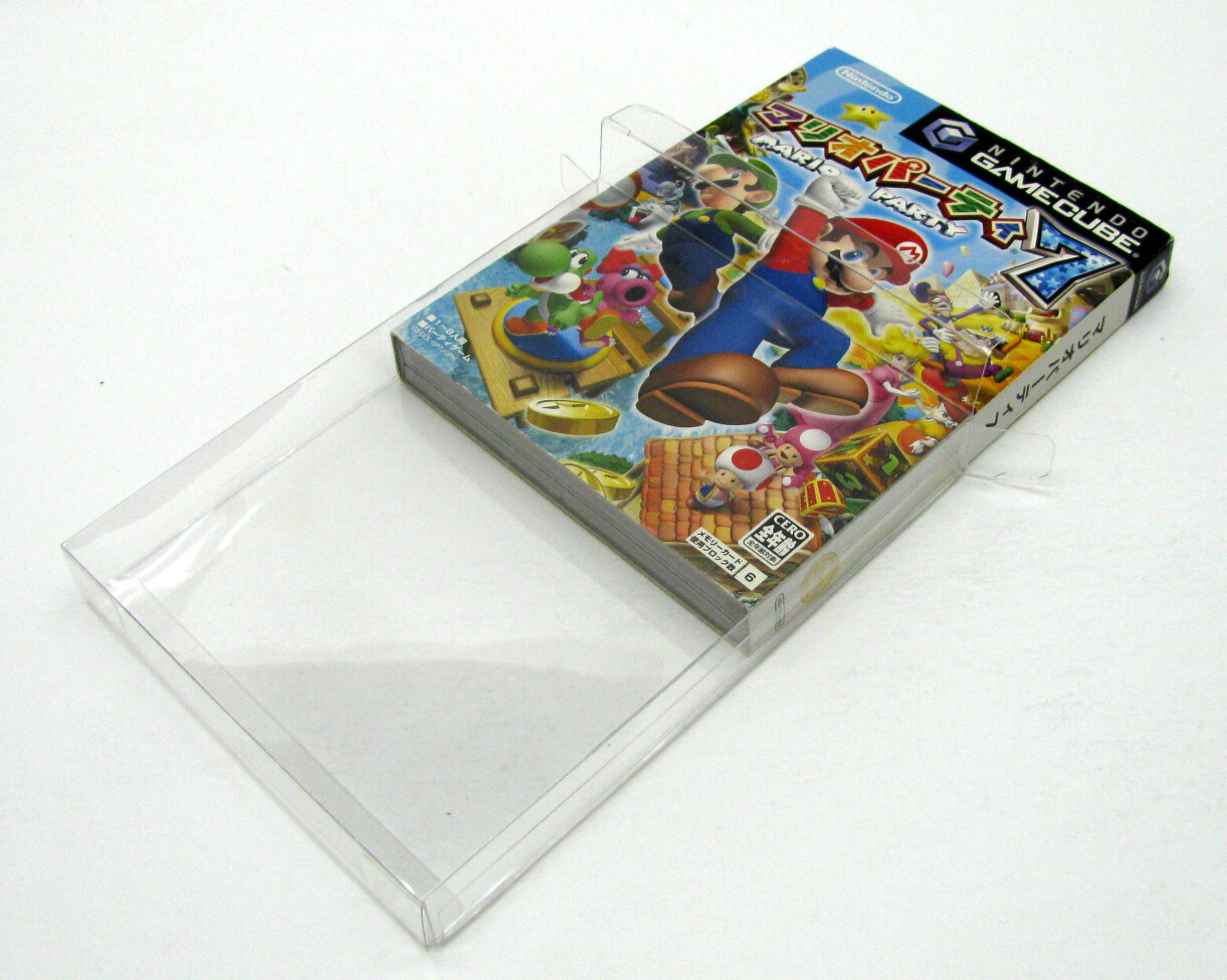 25X JAPAN NINTENDO GAMECUBE GAMES (SIZE A) - CLEAR PLASTIC PROTECTIVE ...