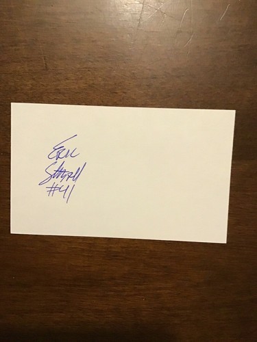ERIC STENZEL - MINNESOTA FOOTBALL - AUTHENTIC AUTOGRAPH SIGNED - A9824 ...