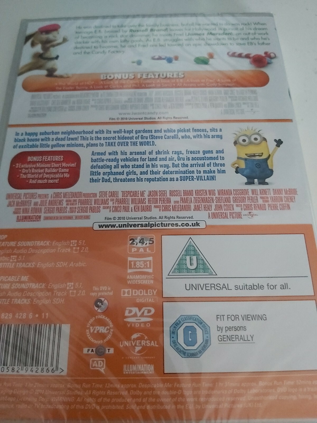 Hop/Despicable Me [2017] (DVD) Kaley Cuoco, Elizabeth Perkins, James ...