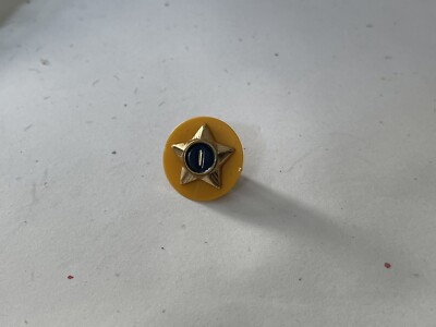 Vintage Webelos Boy Scouts 1 Year Service Star Pin Badge BSA Yellow ...