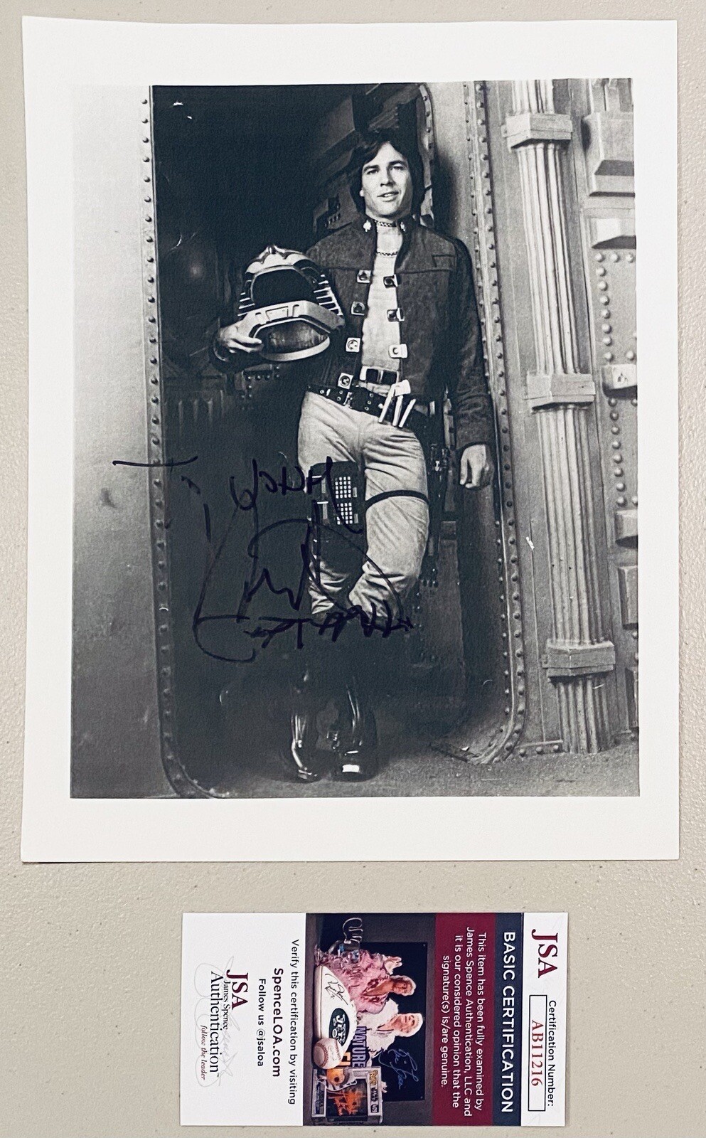 Richard Hatch Signed Autographed 8.5 x 11 Photo JSA Cert Battlestar ...