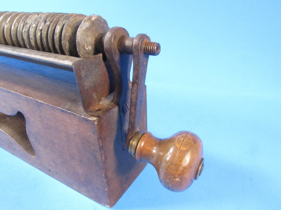 as-is uncommon hand cranked wet grinder for wood carving gouges tools ...