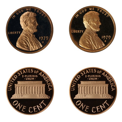 1979 S Lincoln Cent Choice Cameo Proof 2 Coin Set Type 1 & 2 | eBay