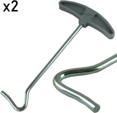 2pc Tent Peg Extractor Puller Remover Camping Awning Stakes Hooks Steel Lifter | eBay UK