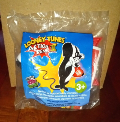 Looney Tunes II Action Pens Wendy's Kids Club Pepe Le Pew 2001 Toy ...
