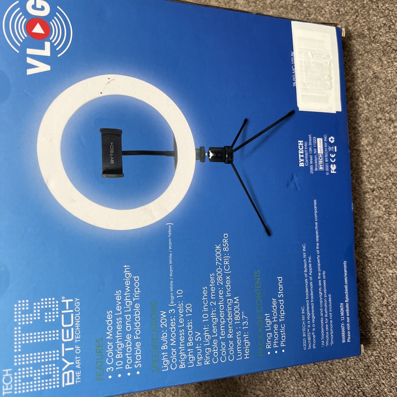 BYTECH Selfie Ring Light with Tripod 10 Inches Ring | eBay