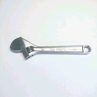 Proto Professional 708 Tools 8" Adjustable Wrench 200mm Forged Steel ...