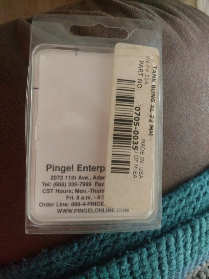 Pingel - 22A - Petcock Bung, 22mm - Aluminum | eBay