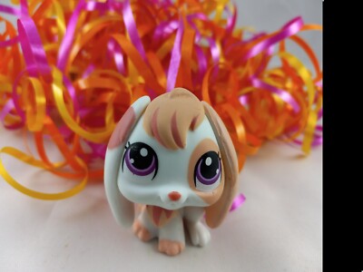Littlest Pet Shop White and Peachy Pink Lop Ear Bunny Rabbit Patch on ...