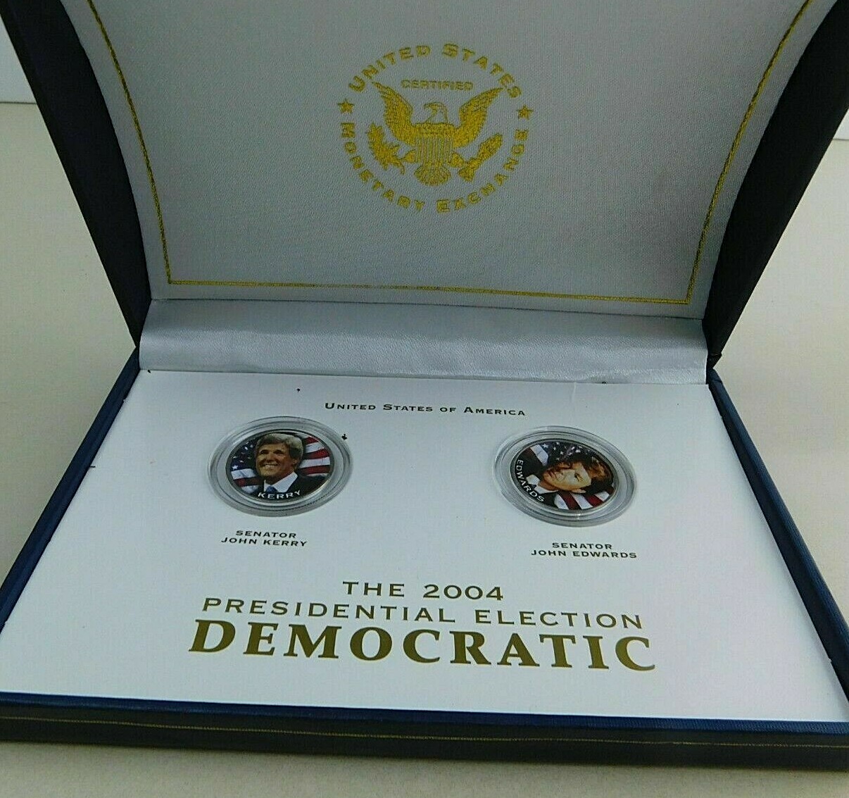 2004 COINS PRESIDENTIAL ELECTION DEMOCRATIC QUARTERS in BOX | eBay