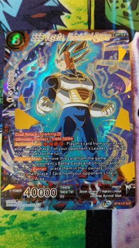 Dragon Ball Super Card Game Ssb Vegeta, Unbridled Power SCR | eBay