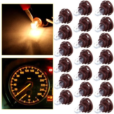 20 Pack T5/T4.7 Neo Wedge Bulb A/C Climate Instrument Cluster Lights ...