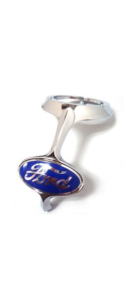 1932 Ford Car Grille Shell Ornament & Quail Radiator Cap + Blue Ford ...