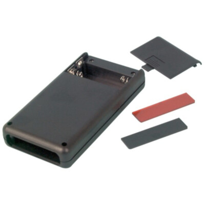 ABS Plastic Black Hand-held Electronic Enclosure Built in battery case ...