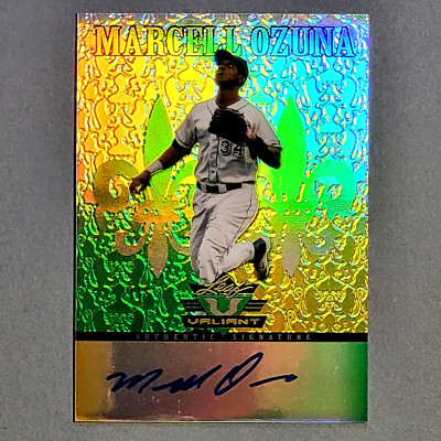 2012 Leaf Valiant - Marcel Ozuna Rookie Auto - Marlins - RC Autograph ...