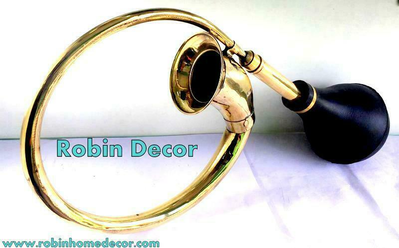 Nostalgic Classic car Horn Klaxon Hand Horn Brass new | eBay