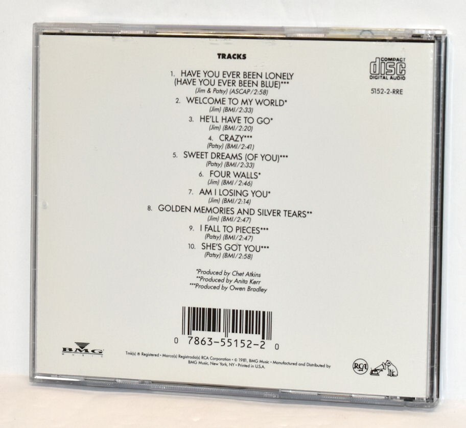 Jim Reeves & Patsy Cline Greatest Hits CD 78635515220 | eBay