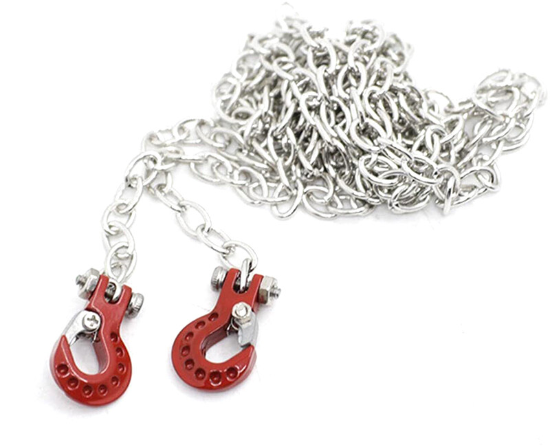 Realistic 1/10 Size Drag Chain & Tow Hooks for 1/10 Scale Off-Road ...