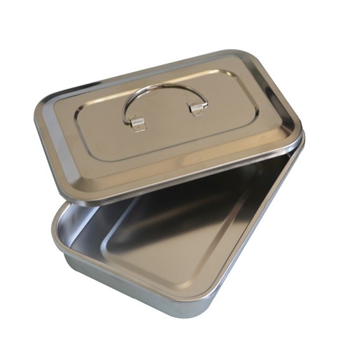 1pcs Surgical Stainless Steel Ware Sterilizing Dental Container ...