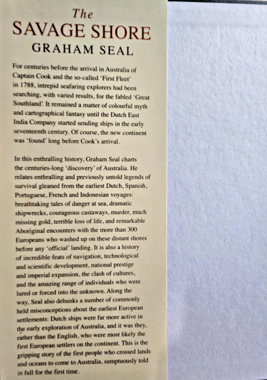 The Savage Shore, AUSTRALIAN HISTORY, By Graham Seal, VERY GOOD~H/C~D/J ...