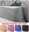 Extra Deep Teddy Fleece Fitted Sheet Cosy Warm Luxury Bed Sheet Double ...