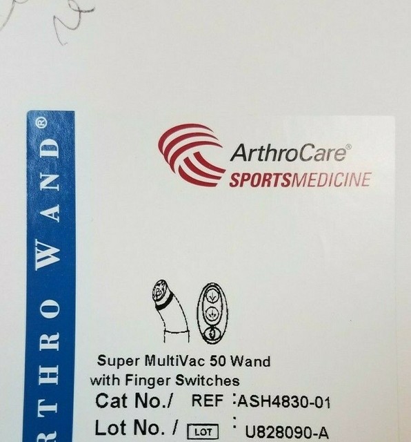 (N) ArthroCare Super MultiVac 50 Wand Ref ASH4830-01 / (B965a) for sale ...