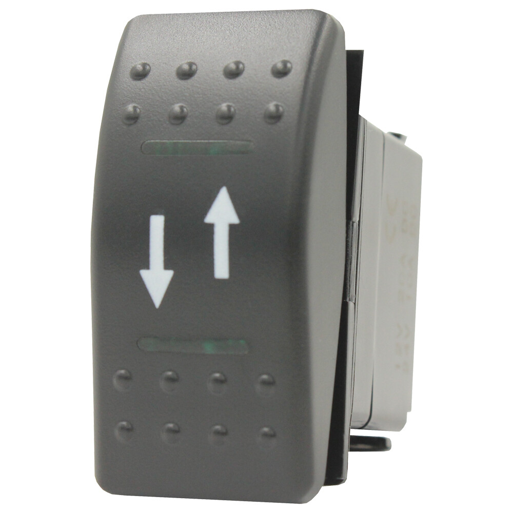 Rocker Switch UP / DOWN ARROWS Momentary - Green - LED 4x4 Toggle 12v ...