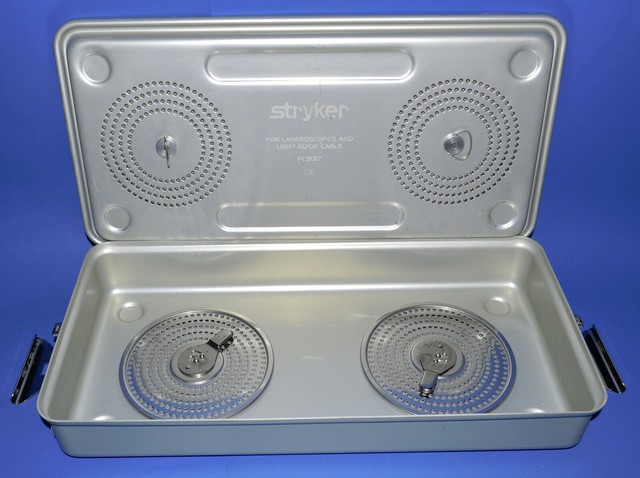 Stryker PC9017 Pinpoint Laparoscopes and one Light Guide Cable Tray for ...