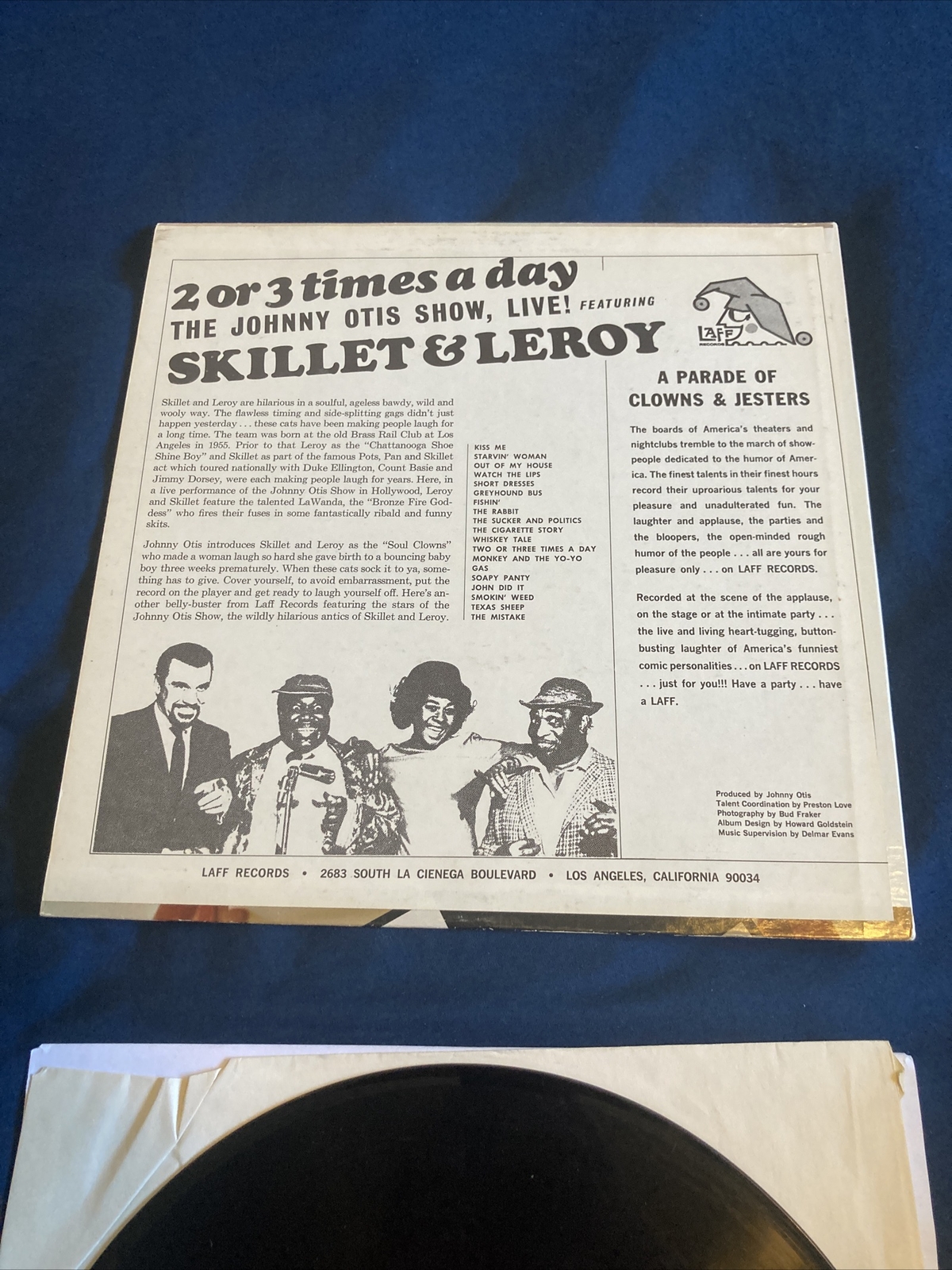 Johnny Otis Show SKILLET MAYHAND 2 Or 3 Times A Day Laff Cheesecake ...