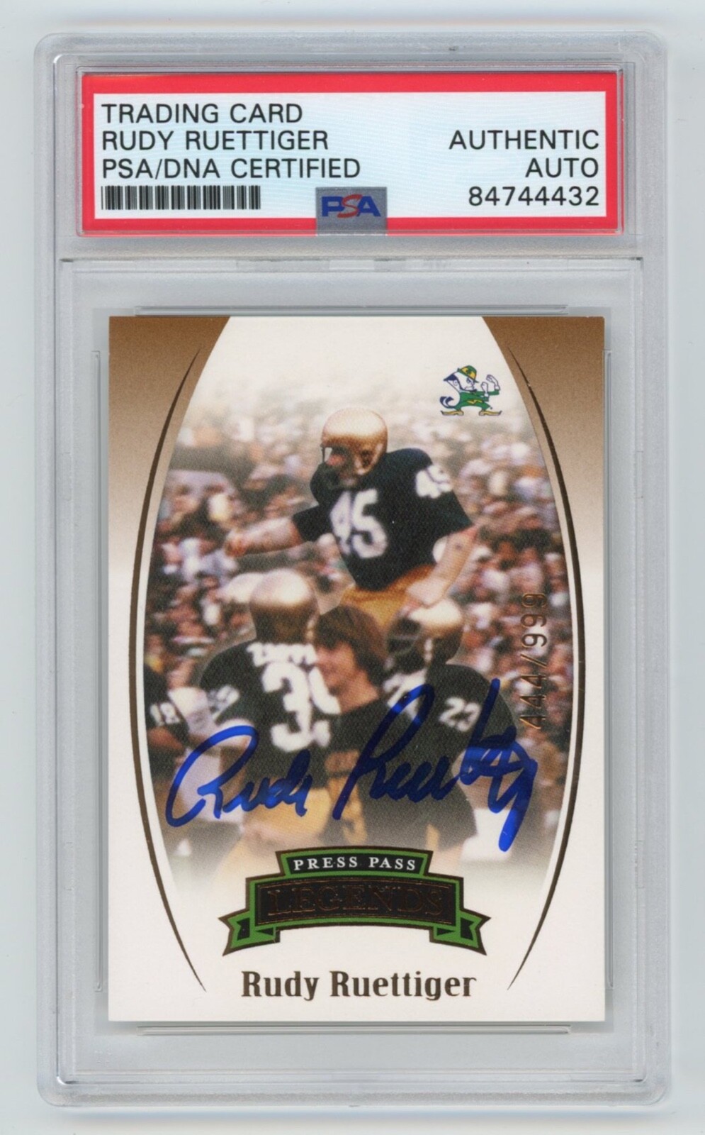 Rudy Ruettiger Autographed Memorabilia | Signed Photo, Jersey ...