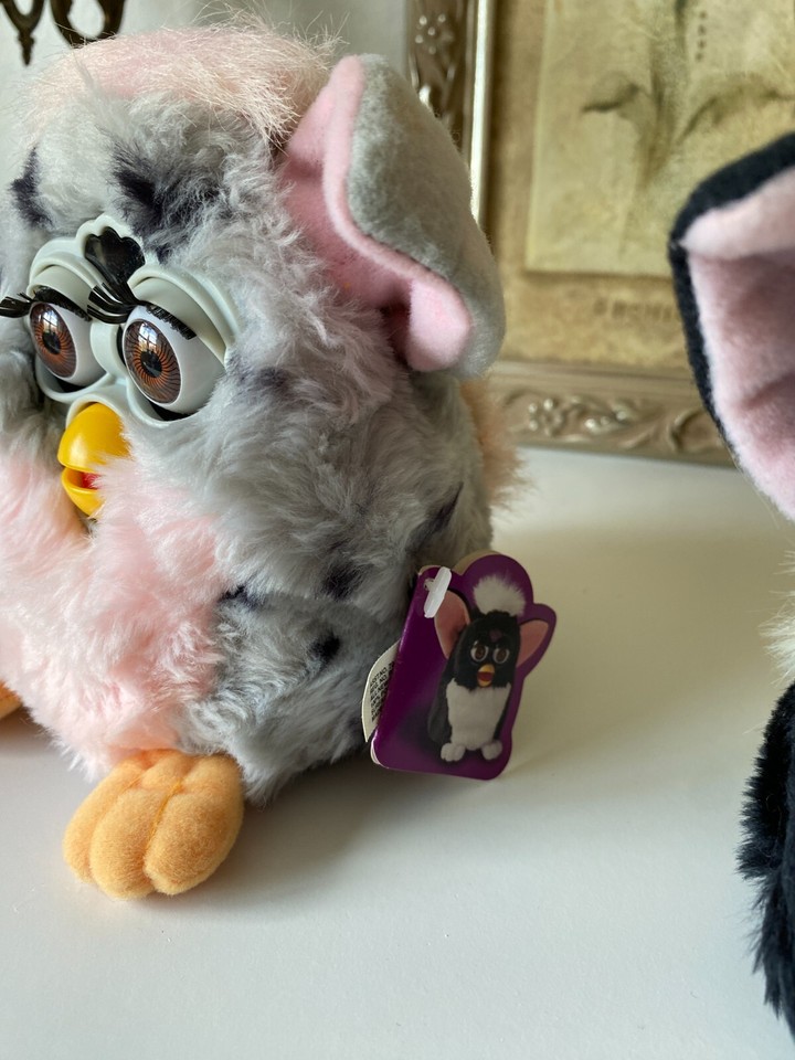 🎉 RARE 1998 1st Edition FURBY Set – Leopard & Skunk Tuxedo! 🖤🐆 🎉 ...