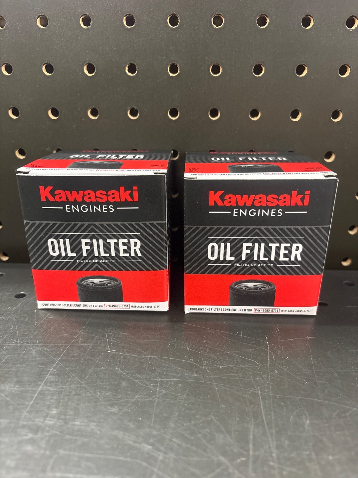 2 Pack Genuine Kawasaki 49065-0734 Oil Filter For 49065-0724 49065-7010 ...