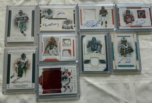 2018 Panini National Treasures - Lot of 9 Cards, Autos, Player-Worn ...