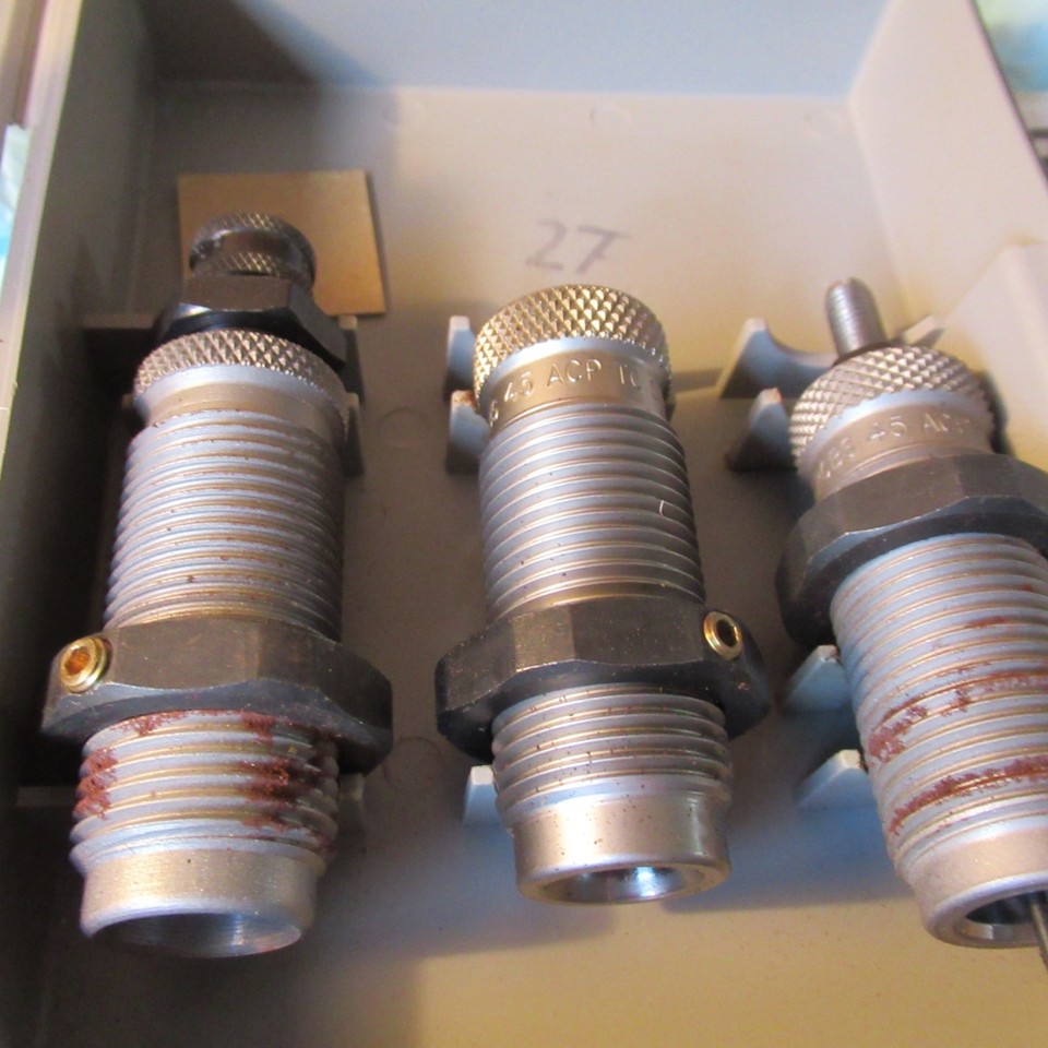 RCBS RELOADING DIE SET 3 DIE CARB SET .45 ACP/AR/GAP #18915 | eBay
